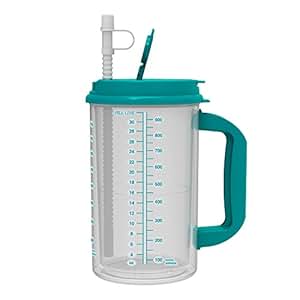 Amazon.com: 32 oz Double Wall Insulated Hospital Mug - Cold Drink Mug ...