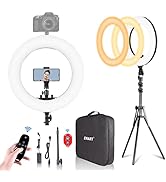 Amazon.com : Emart 18-inch Ring Light with Stand, Big Adjustable 3200 ...