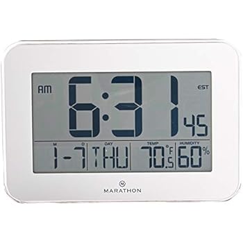 Amazon.com: Sharp Digital Atomic Wall Clock - Gray: Home & Kitchen