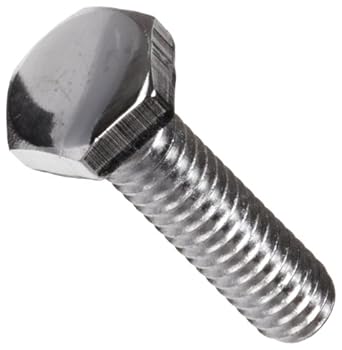 Amazon.com: Steel Hex Bolt, Chrome Plated Finish, Hex Head, External ...