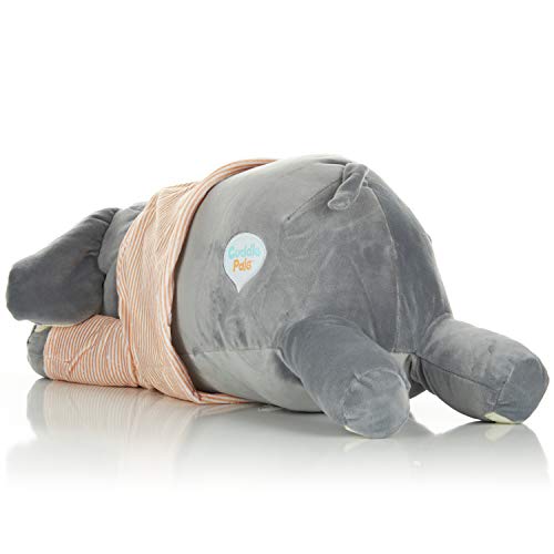 Cuddle Pal - Sleepy Cuddles Elephant - Slate - Stuffed Animal Plush, 26 ...