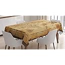 Amazon.com: Ambesonne Island Map Tablecloth, Super Detailed Treasure ...