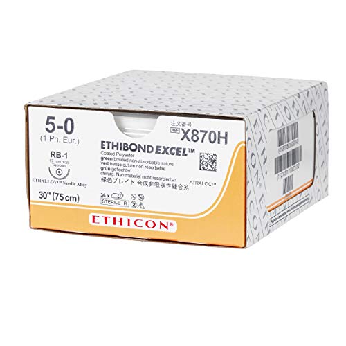 Ethicon ETHIBOND EXCEL Polyester Suture, X870H, Synthetic Non ...