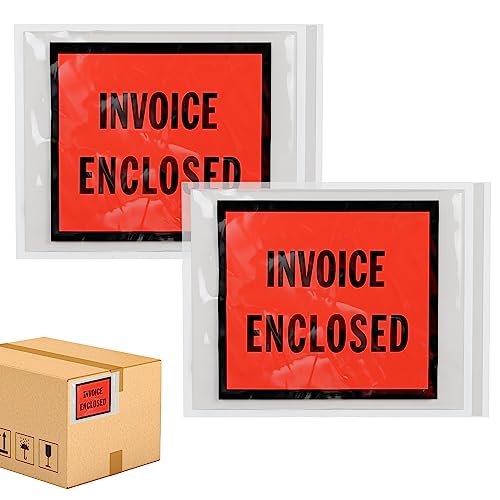 ABC Packing List Envelopes, 7 x 10 Inch. 100 Pack 2 Mil Polyethylene ...