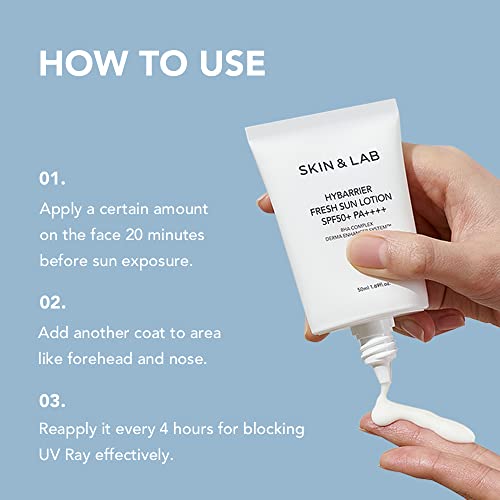 [SKIN&LAB] Hybarrier Fresh Sun Lotion SFP50+ PA+++ | Moisturizing Face ...