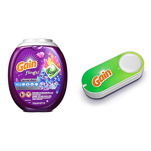 Buy Gain flings! Laundry Detergent Pacs, Wildflower & Waterfall, 70 ...