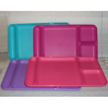 Amazon.com | Tupperware Impressions Dining Tray Set of Four: Tupperware ...