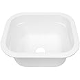 Mustee 2218 Vector 12 Gal Undermount Utility Sink, White - Amazon.com