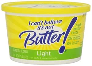 I Can't Believe It's Not Butter!, Light Buttery Spread, 15 oz: Amazon ...