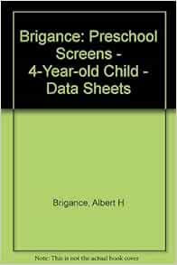 Brigance: Preschool Screens - 4-Year-old Child - Data Sheets: Brigance ...
