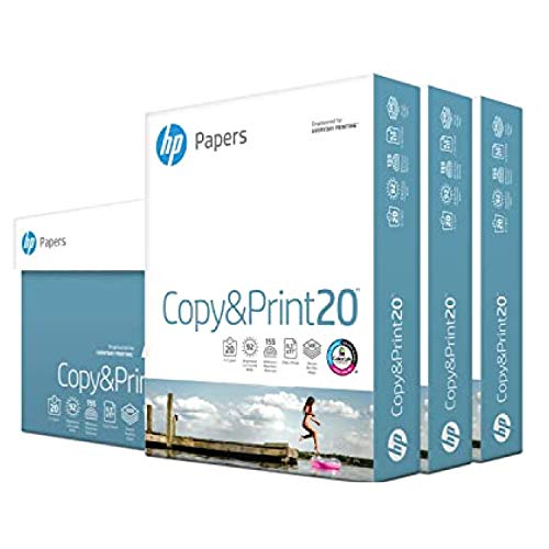 HP Printer Paper | 8.5 x 11 Paper | Copy &Print 20 lb | 3 Ream Case ...