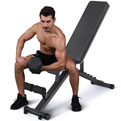 BARWING 10-7-4-3 Weight Bench Adjustable Exercise | 800 LB Heavy ...
