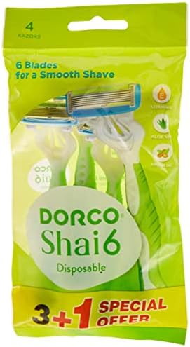 Dorco Shai 6 Women's Disposable Razors, 4 Count ' 1 Units price in UAE ...