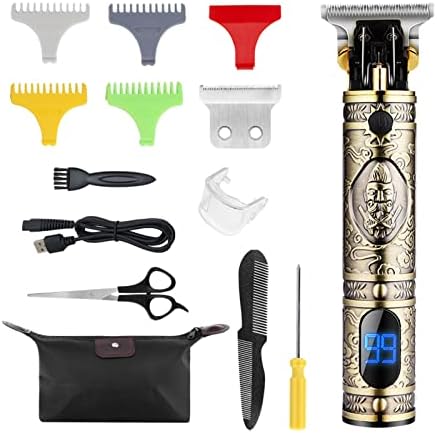 Men Hair Clippers,Gamogo Men Hair Clippers With Lcd Display Cordless ...