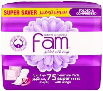 Fam Maxi Sanitary Pad Folded with Wings super 75 Pads price in Saudi ...