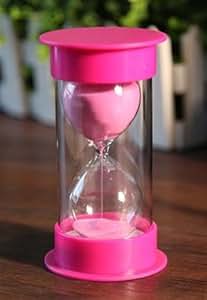 Amazon.com: 15/30 Minute Hourglass Sand Timer Pink Cover Pink Sand ...