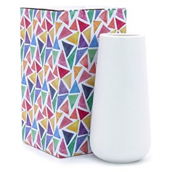 Amazon.com : Syndicate Sales 8" Jordan Vase, White : Planters : Garden ...