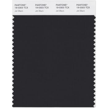 PANTONE Smart 19-0303X Color Swatch Card, Jet Black - Wall Decor ...