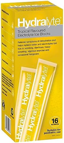 Hydralyte Electrolyte Ice Blocks Tropical Flavoured 16 Packs price in ...