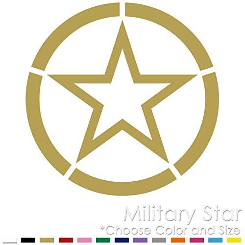 Amazon.com: Military Star Decoration Vinyl Decal Sticker (ST-06): Handmade