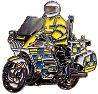 Police Motorcycle Metal Enamel Pin Badge Lapel Brooch 999 Emergency ...