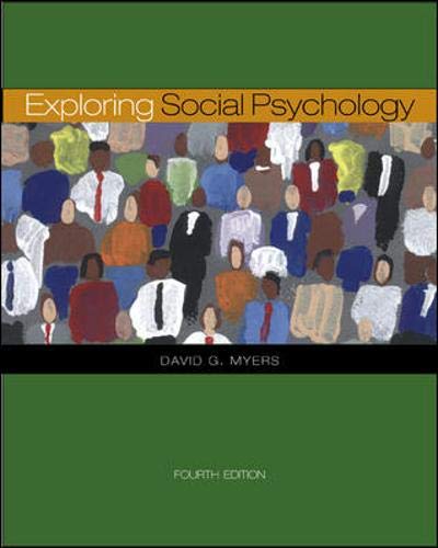 Amazon.com: Exploring Social Psychology: 9780073531878: Myers, David G ...