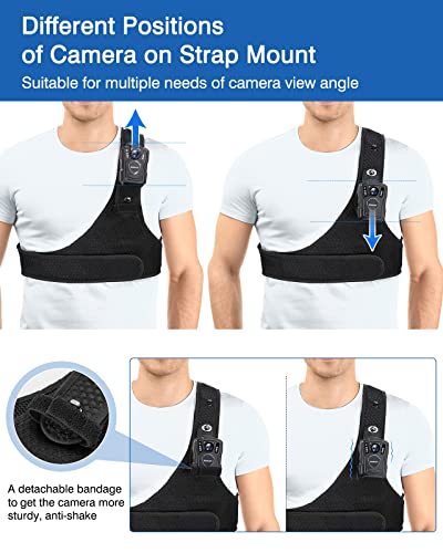BOBLOV Body Camera Mount, Chest Vest, Durable Shoulder Single Vest for ...