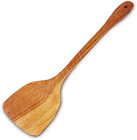 Wooden Spatula for Wok - 15.35 Inch Long Hand - Wood Spatula Ideal for ...