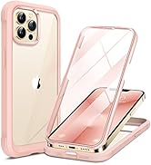 Amazon.com: Miracase Glass iPhone 13 Pro Case 6.1 inch, 2021 Upgrade Full-Body Clear Bumper Case ...
