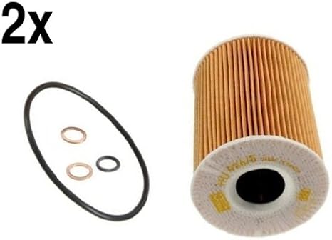 Amazon.com: for BMW m5 m6 (06-10) engine Oil Filter Kit (x2) MANN Fresh ...