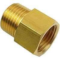 Amazon.com: HongBoW Hardware Brass Pipe Fitting Metric M20 x 1.5 Male To 1/2" NPT Female Adapter ...