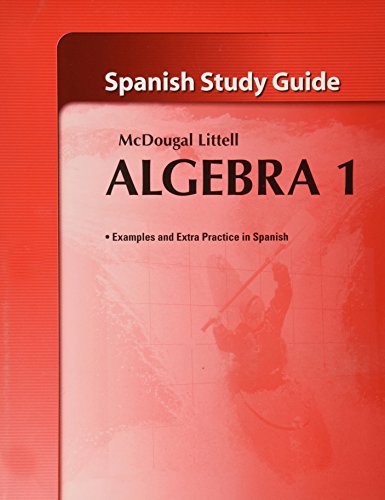 Amazon.com: McDougal Littell High School Math Study Guide Algebra 1 ...