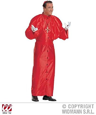 Mens Cardinal Red Costume Extra Large UK 46″ for Vicar Priest Church ...