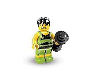 Amazon.com: LEGO Minifigures Series 2 Weightlifter Weight Lifter ...