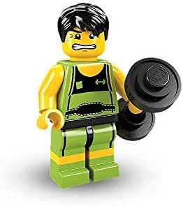 Amazon.com: LEGO Minifigures Series 2 Weightlifter Weight Lifter ...