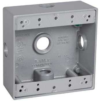 Two Gang Weatherproof Box, Deep - Electrical Boxes - Amazon.com