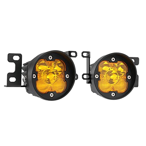 Auxbeam 3 inch LED Light Bar with Mounting Brackets Amber Fog Lights ...