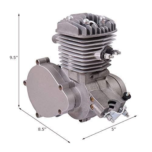 Goplus Bicycle Motor Kit, 26" 80cc 2-Stroke Upgrade Bike Engine Kit ...