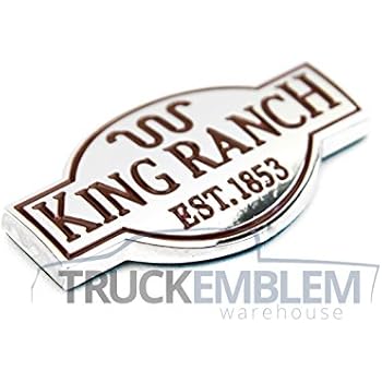 Amazon.com: 1pc OEM King Ranch Front Door Tailgate Emblem Badge 3D ...