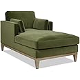 Amazon.com: Jennifer Taylor Home Knox Chaise Lounge Chair, Olive Green ...