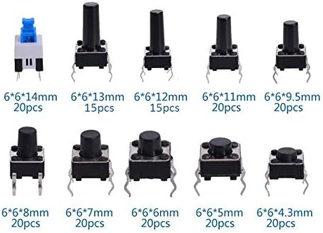 Tactile Push Button Switch Mini Micro Momentary 4 Pin Tact Switches ...