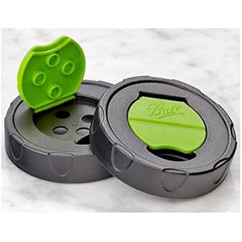 Amazon.com: Ball Herb Shaker Plastic Lids (Pack of 6, 12-Lids): Kitchen ...