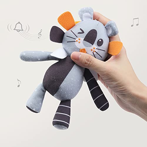 TUMAMA Baby Rattle Toy & Soft Book Set, Black and White High Contrast ...