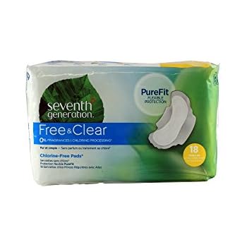 Amazon.com: Seventh Generation Ultrathin Pads, Overnight with wings ...