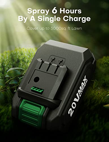 KIMO 3 Gallon Garden Sprayer, 20V 2.0Ah Battery Powered For Lawn and ...