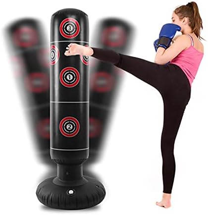Punching Bag, Andoer Fitness Punching Bag Inflatable Punching Bag Stand ...