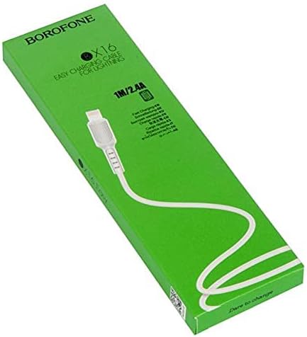 Borofone BX16 Easy Lightning Charging Cable - White price in Egypt ...