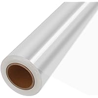 Clear Cellophane Wrap Roll (31.5 in x 110 ft) - Cellophane Roll - Clear Wrapping Paper to Wrap ...