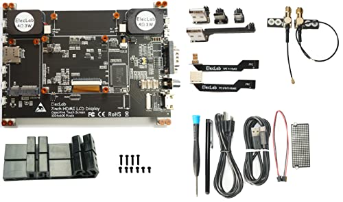 ElecLab 7 Inch 1024x600 IPS Touchscreen Monitor HDMI Capacitive LCD ...