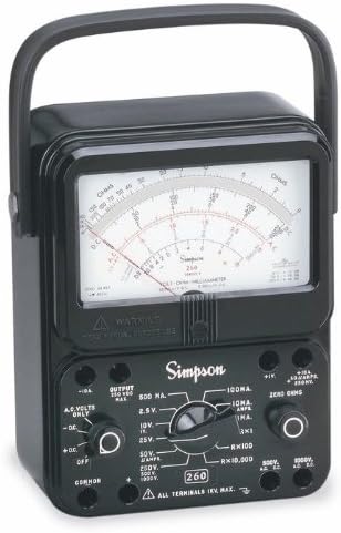 Simpson 260-8 / 12388, Black Analog Multimeter, Multimeters & Analyzers ...